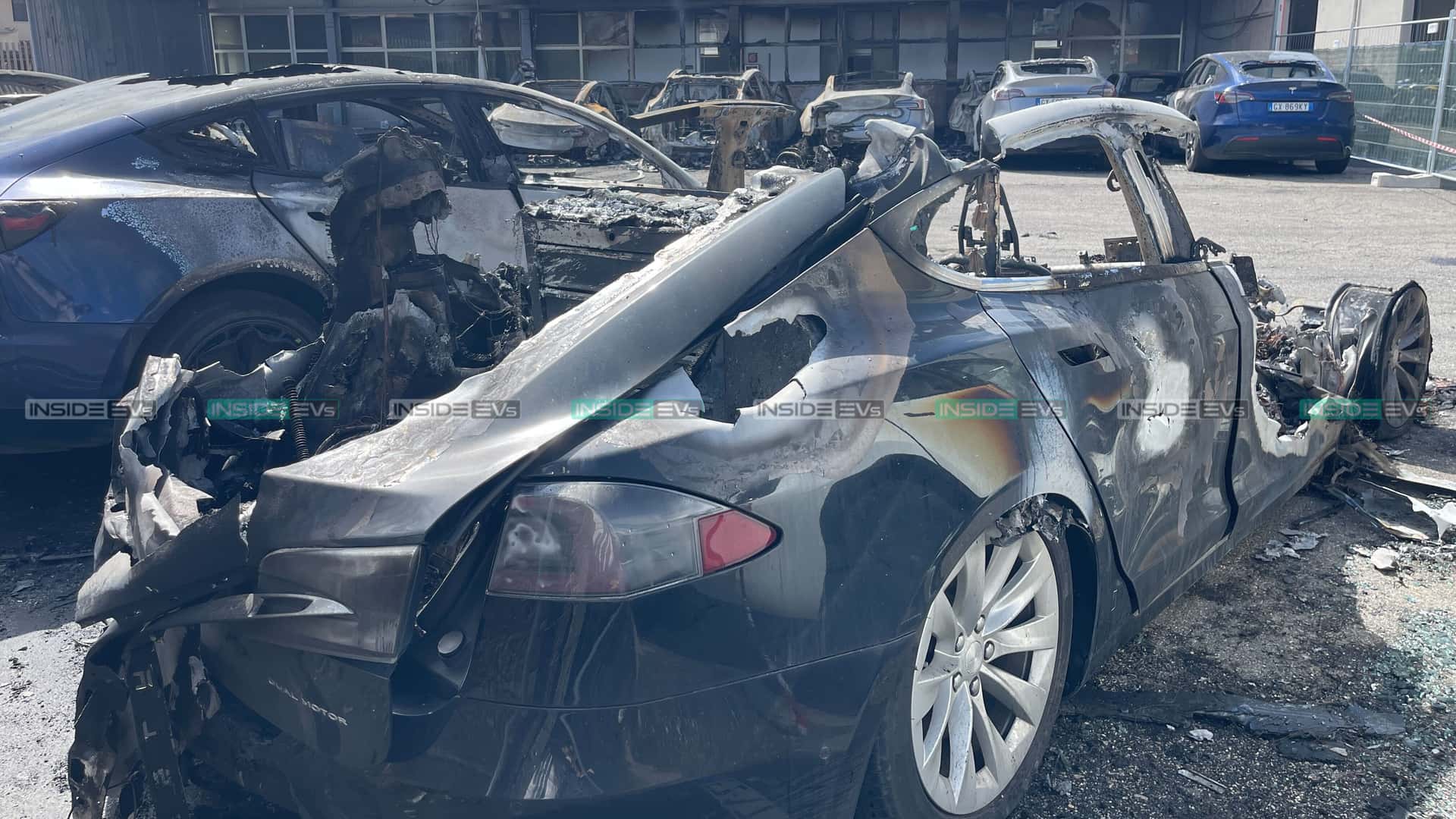 Tesla Fire Destroys 17 Vehicles In Rome: What We Know So Far