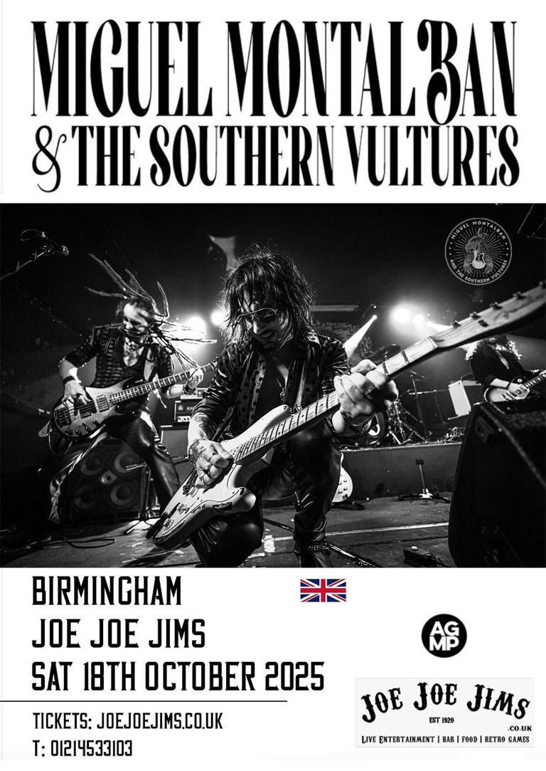 Miguel Montalban & The Southern Vultures announce October 2025 headline ...