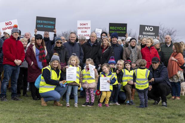 Residents continue their battle against quarry plans as public inquiry ...