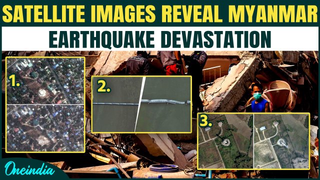 Myanmar Earthquake: Satellite Images Reveal Shocking Myanmar Earthquake ...