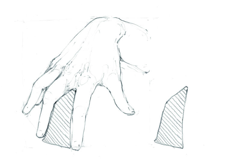 How to use negative space to accurately draw hands