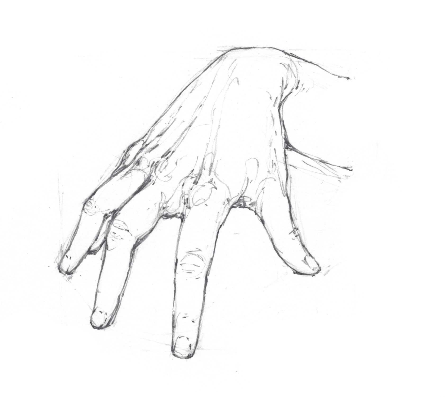 How to use negative space to accurately draw hands