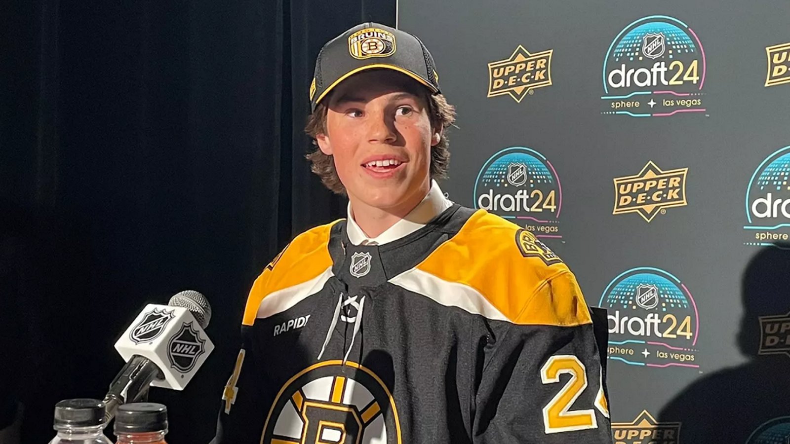 Disaster season for Bruins first round pick after being drafted.