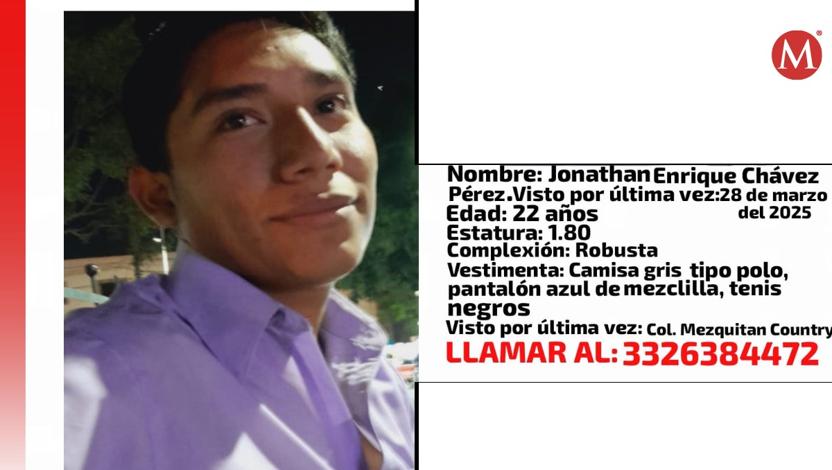“Solo quiero que regrese”: familiares piden ayuda para localizar a Jonathan Chávez, de 22 años ...