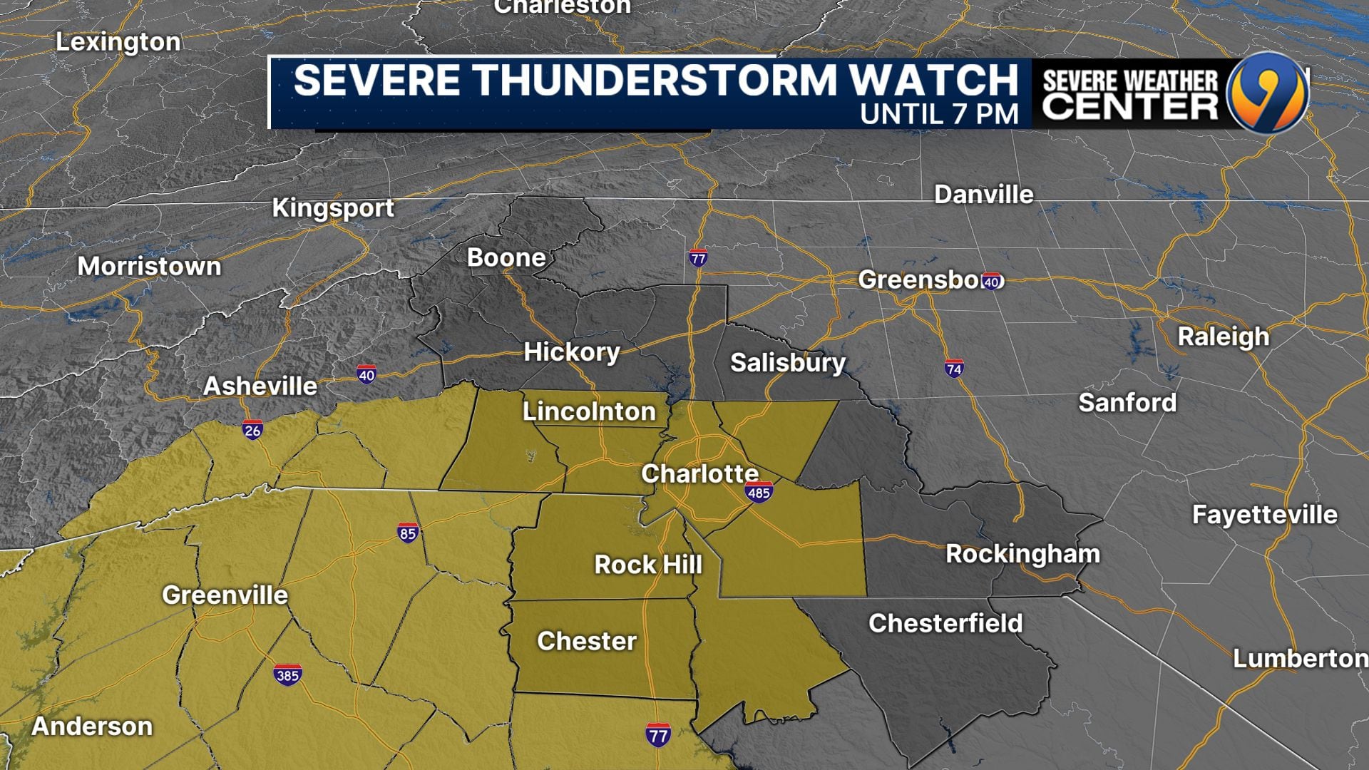 TIMELINE: Severe thunderstorm watches in effect today