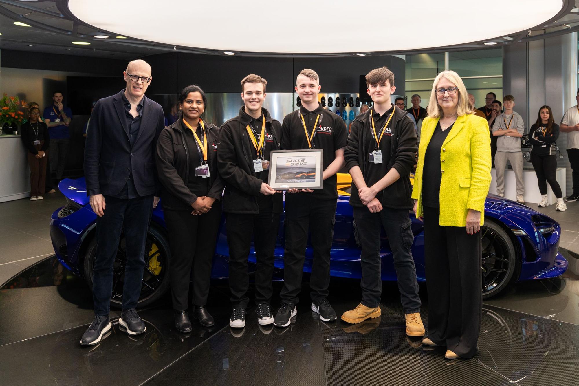 Blackpool further education teacher takes top spot on the podium at McLaren