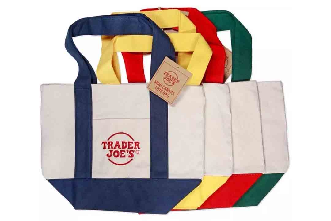 Trader Joe's mini canvas tote bags return this spring