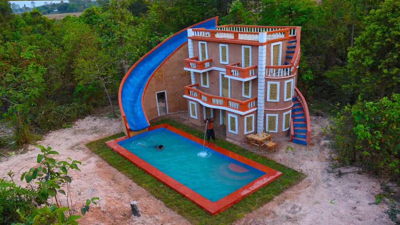 Building the most creative & modern underground swimming pool park in ...