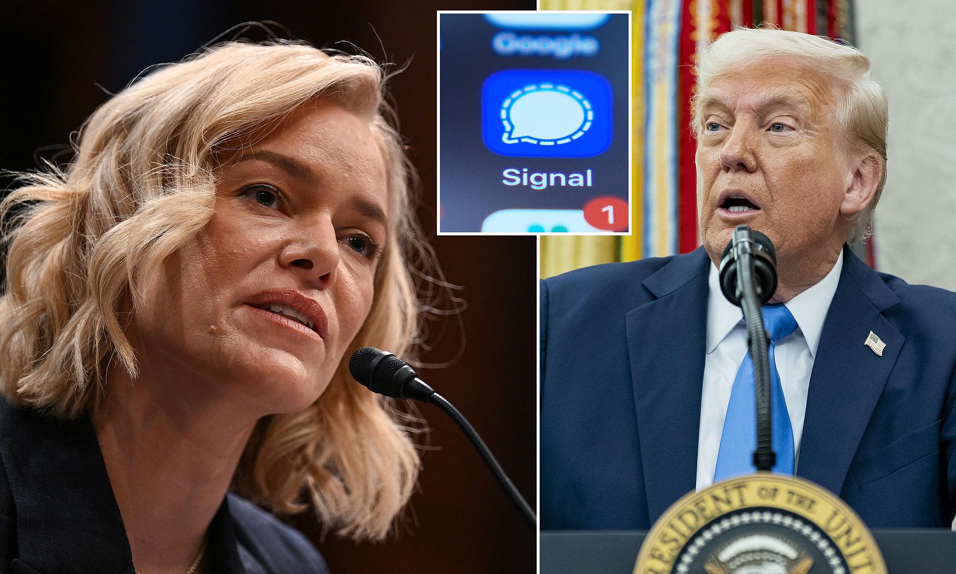 Trump floats wild new conspiracy explaining the leaked Signal chat