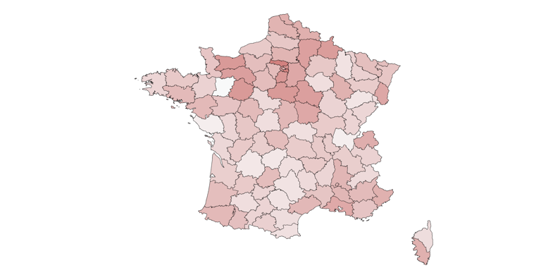 Gastro-entérite : la carte des départements les plus touchés ces derniers jours