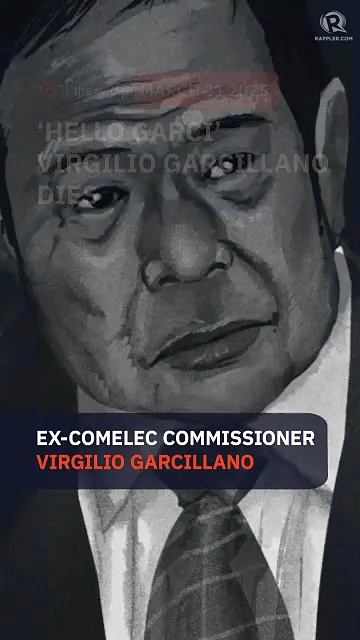 Ex-Comelec commissioner Virgilio Garcillano dies