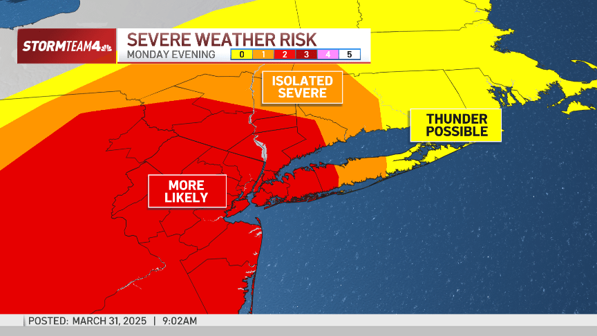 Severe storms threaten NYC area: 60 mph winds, quarter-sized hail possible