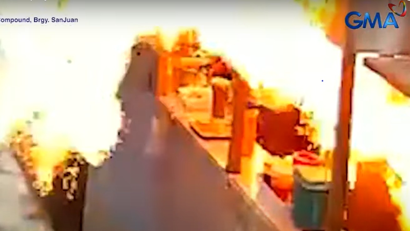 3 family members hurt after LPG tank explodes