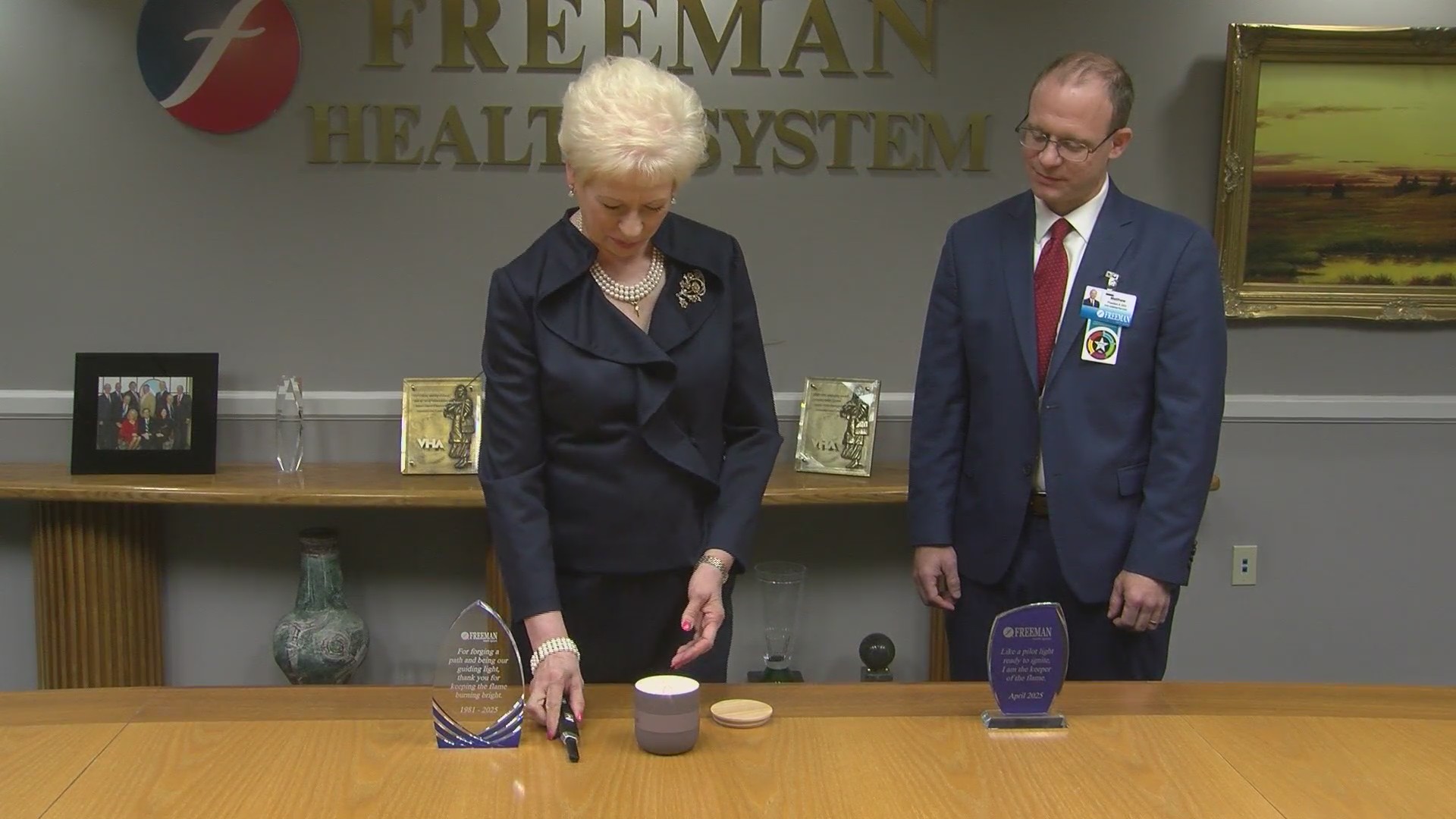 Freeman Health System passes leadership to Matthew Fry in ceremony