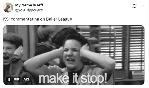 Fans fume over KSI's 'annoying' Baller League commentary and complain ...