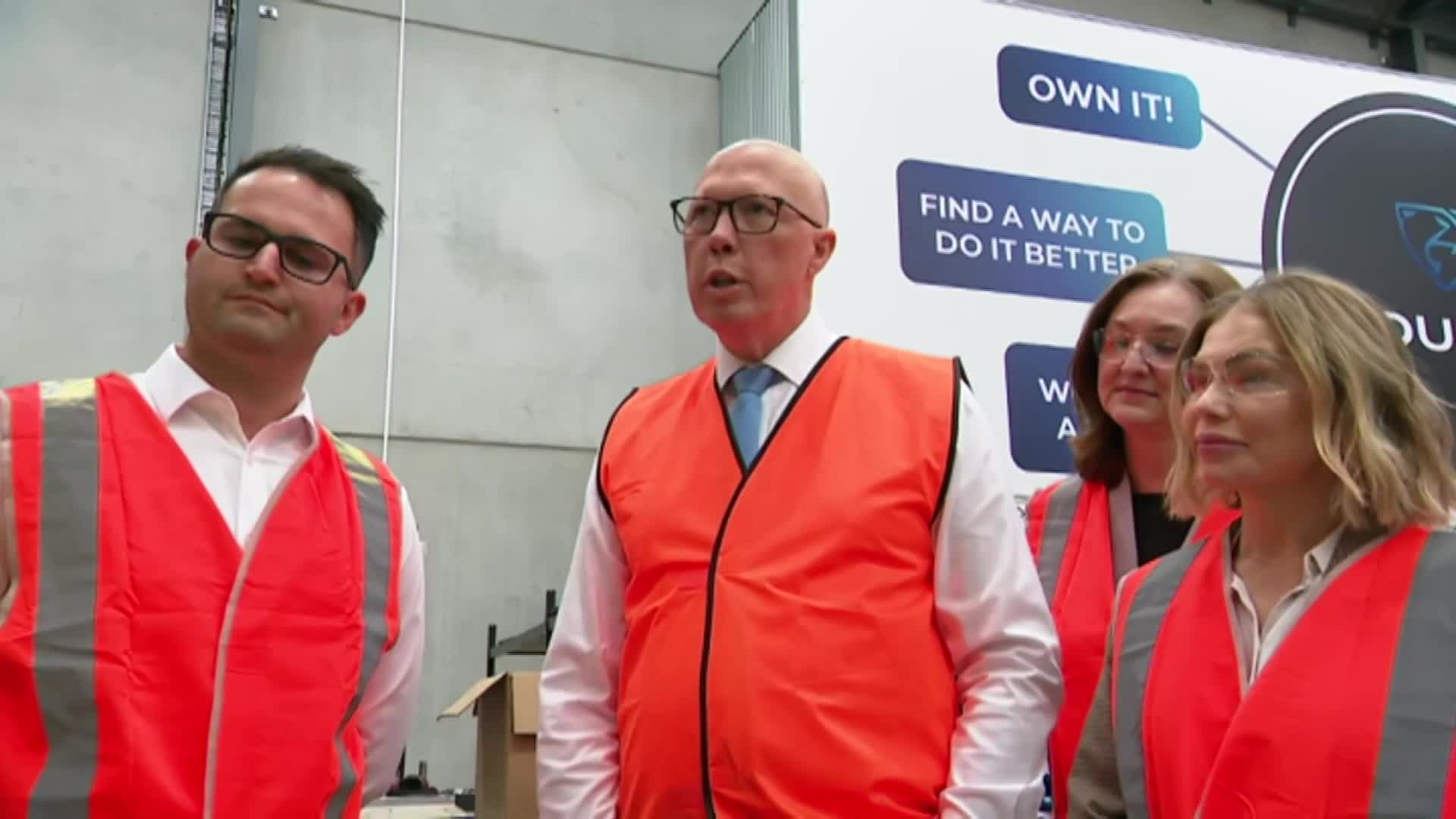 Leaders at opposite ends of the country on day 3 of the campaign