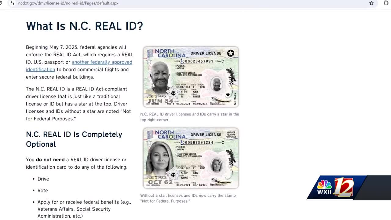 North Carolina travelers scramble to DMV as Real ID deadline approaches