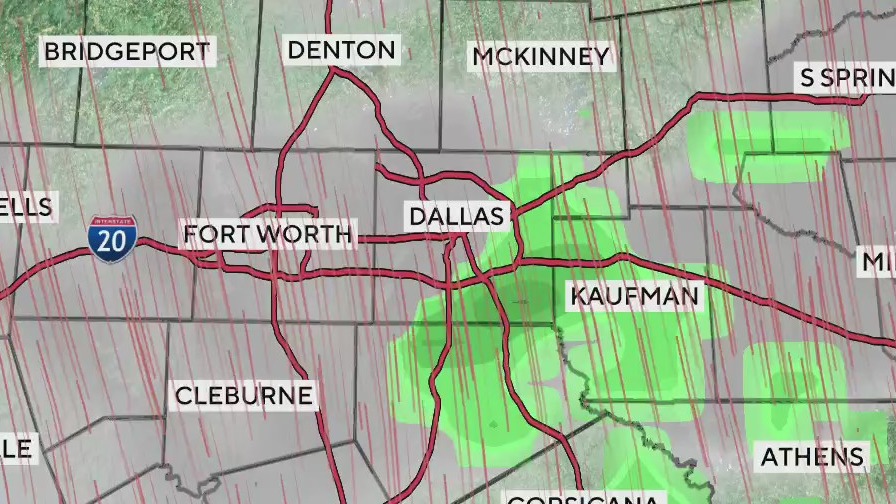 Strong to severe storms with large hail head for North Texas