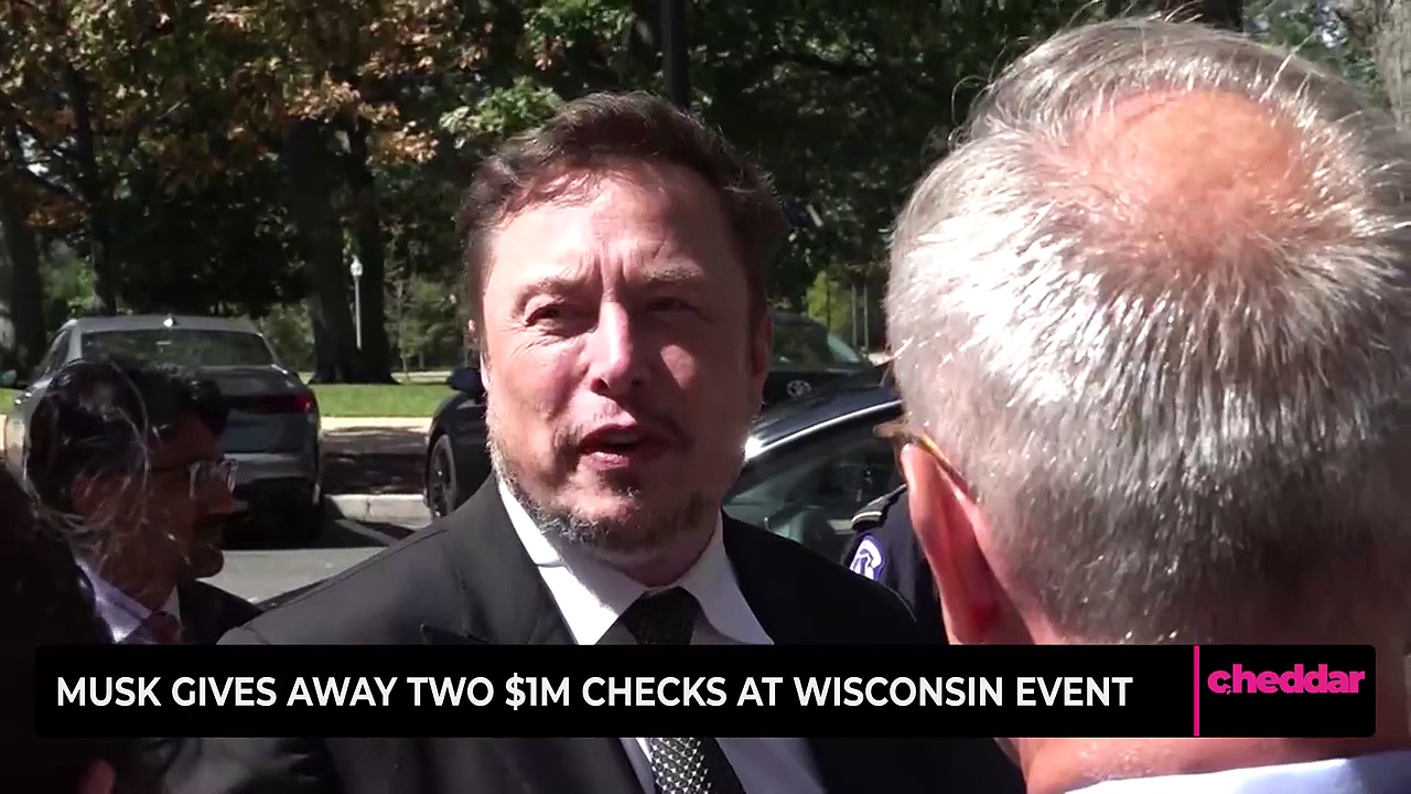 Musk Gives Away Two $1M Checks at Wisconsin Event