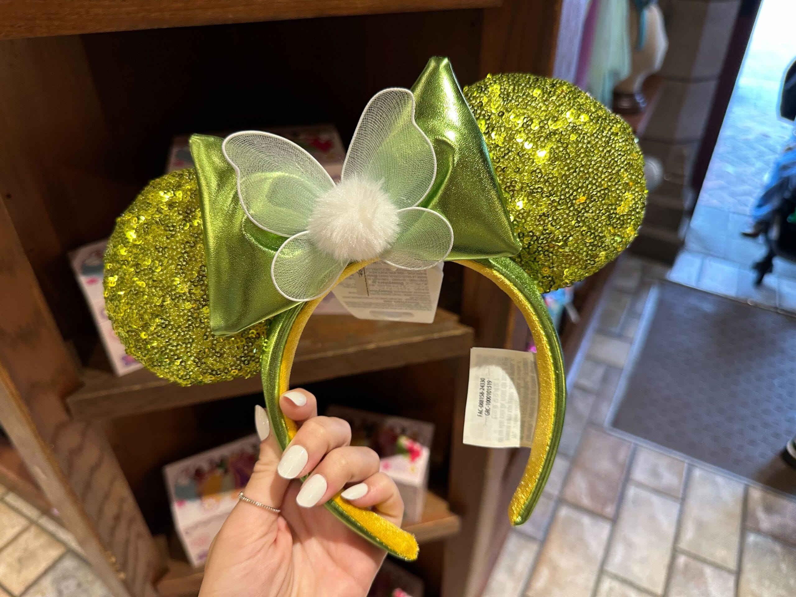 New Tinker Bell Sequined Ear Headband Arrives at Walt Disney World and ...
