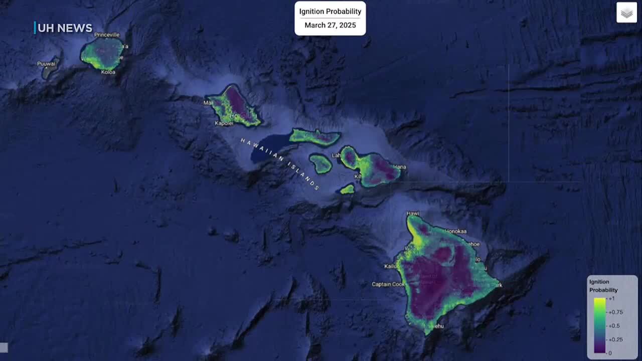 UH Manoa scientists develop public map system to help identify wildfire ...