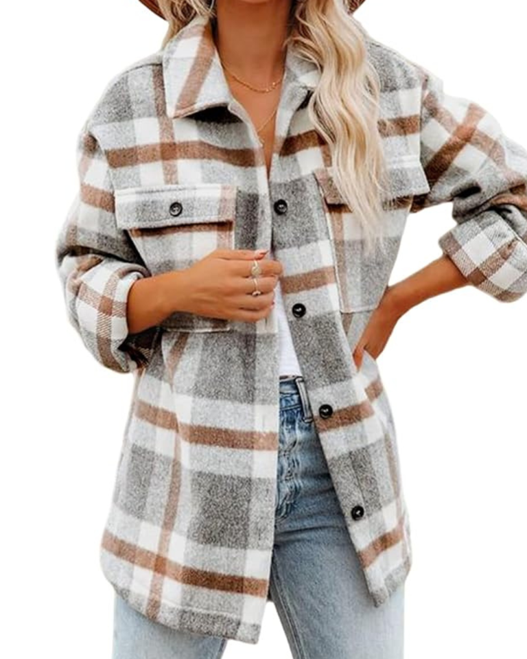 Add A New Plaid Shacket Over Any Outfit