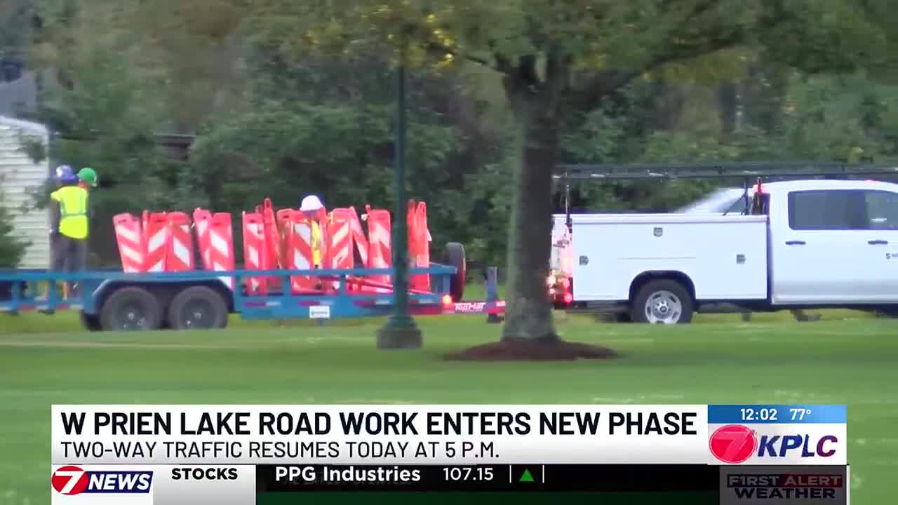West Prien Lake Road widening project enters new phase