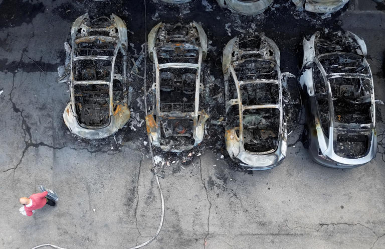 Musk says 'terrorism' behind fire at Rome Tesla dealership