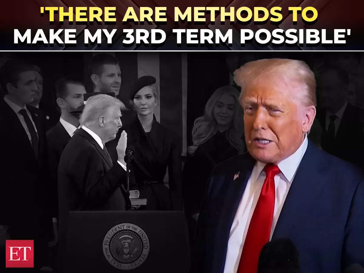 'Not joking…': Trump hints at 3rd term saying 'there are methods' to ...