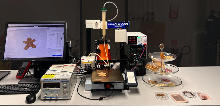 AI-enhanced 3D printing cooks food with infrared precision