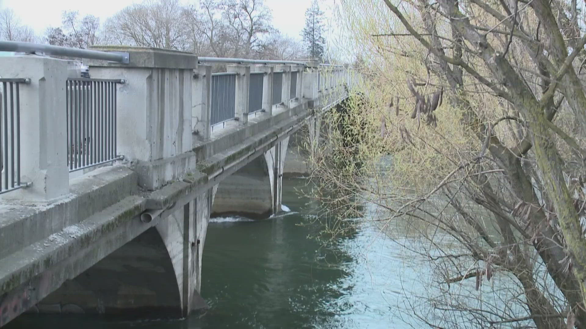 Spokane River running high