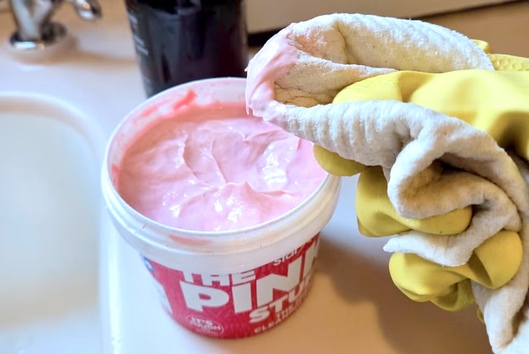 The best way to use the Pink Stuff