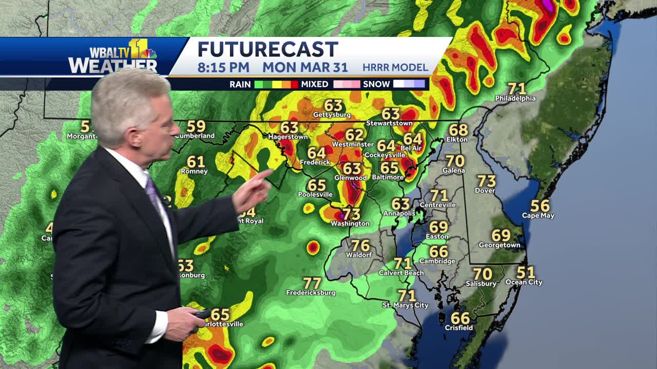 Maryland weather forecast: Region could see heavy rain, winds and hail ...