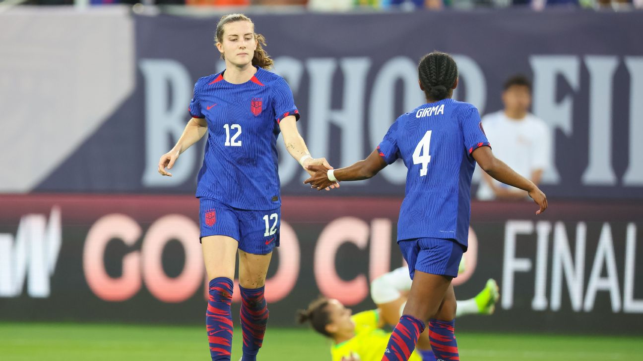 Tierna Davidson (knee) out of USWNT squad, Gisele Thompson in