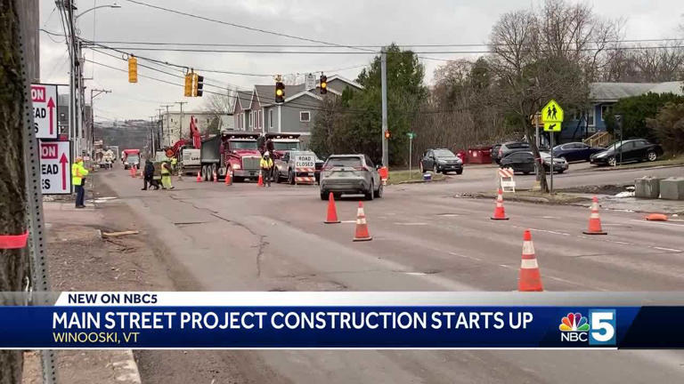 Main Street Revitalization Project in Winooski now underway for the 2025 season