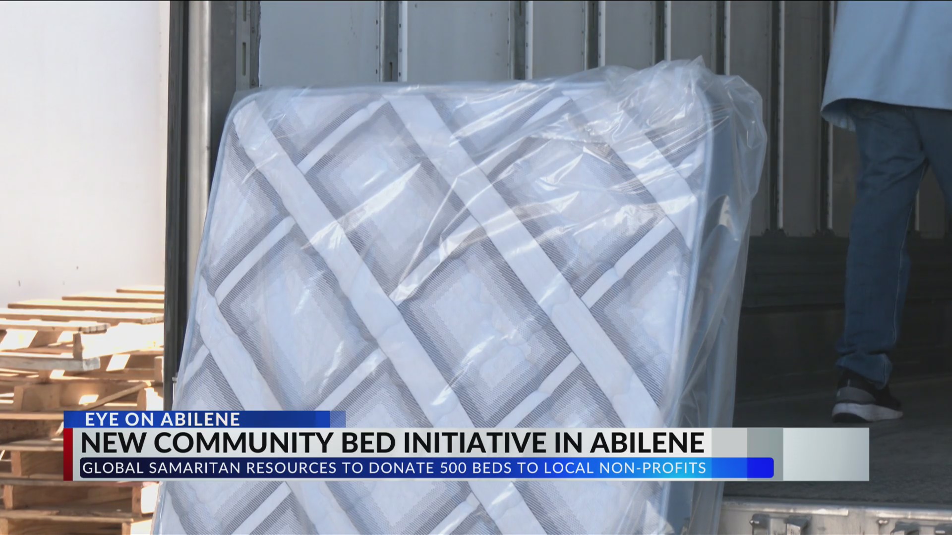 Donation of 500 bed frames kicks off Abilene's Community Bed Initiative