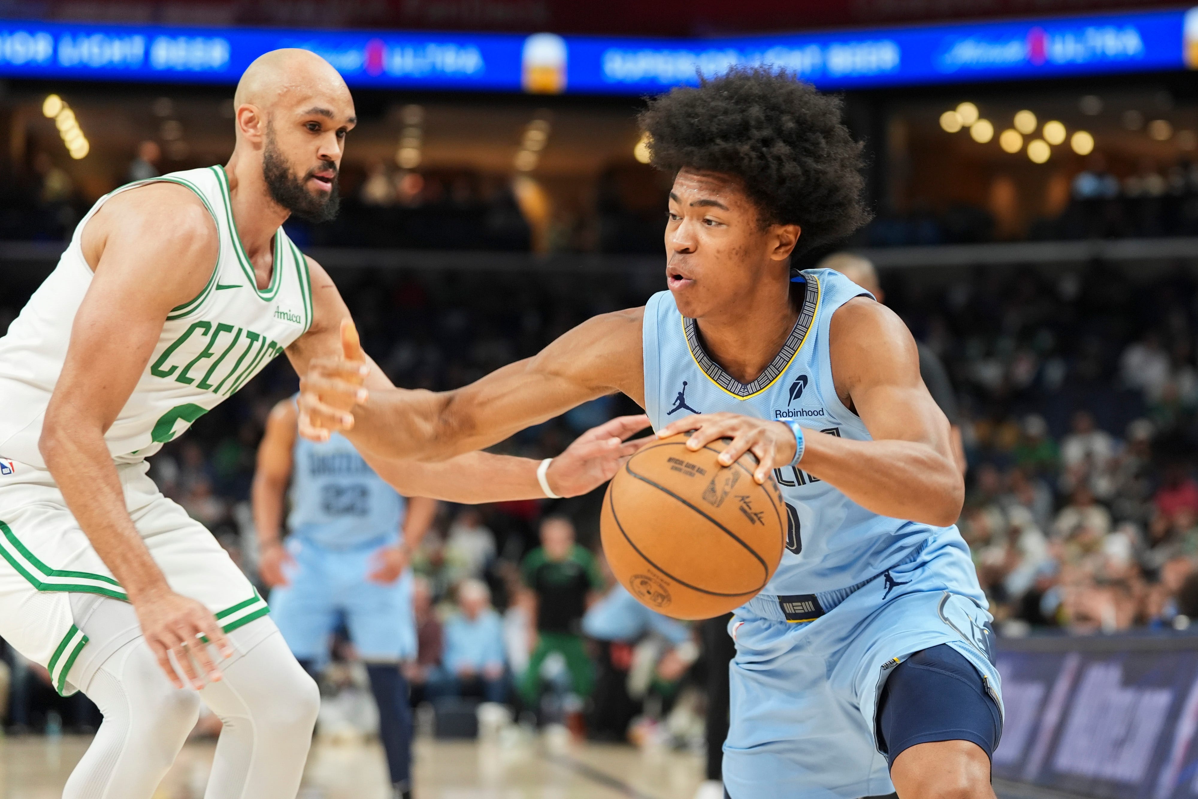 Jaylen Wells attends Memphis Grizzlies shootaround day after being ...