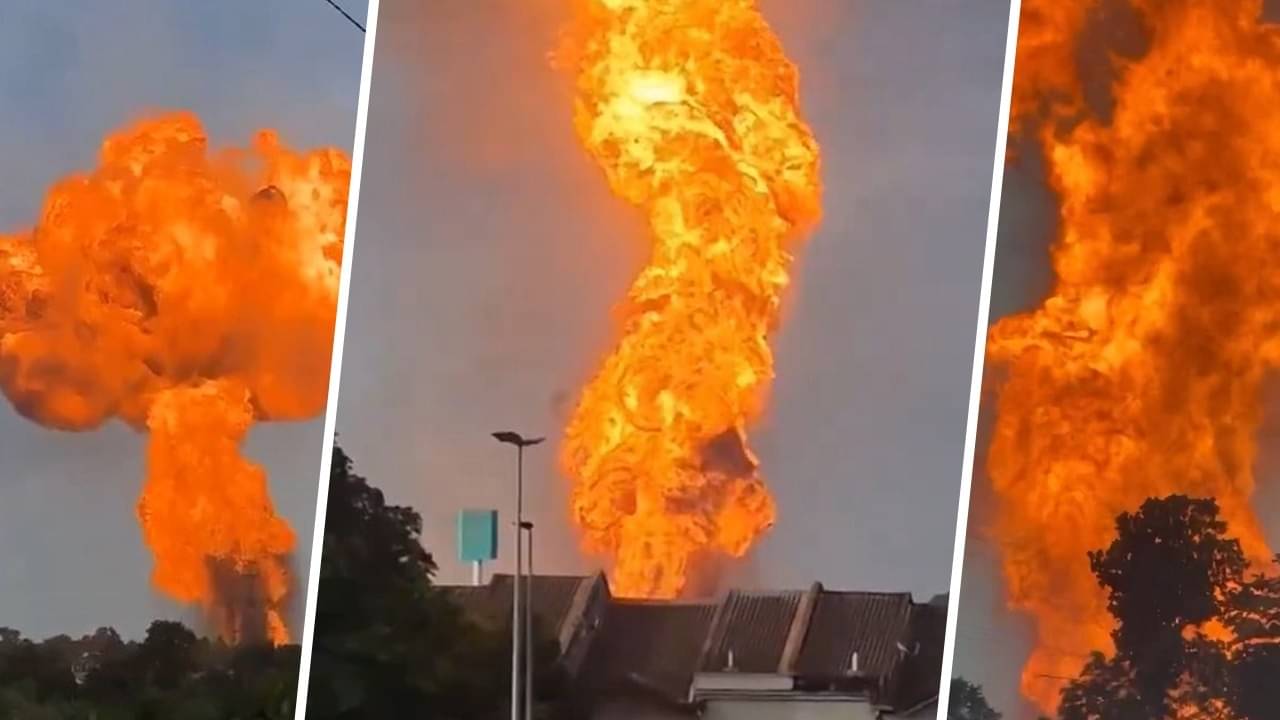 WATCH: Huge Gas Pipeline Explosion At Petrol Pump in Malaysia Sends ...