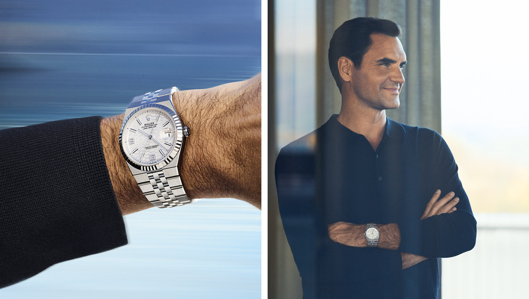 Roger Federer Debuts the Rolex Land-Dweller 40 Watch in New Campaign ...