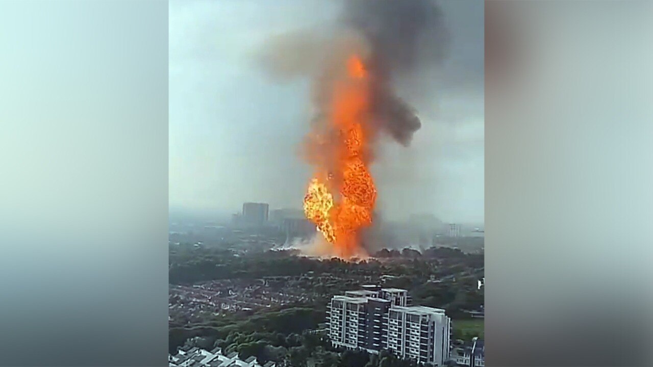 Watch: Gas pipeline explosion in Malaysia sparks huge fire, forms ...