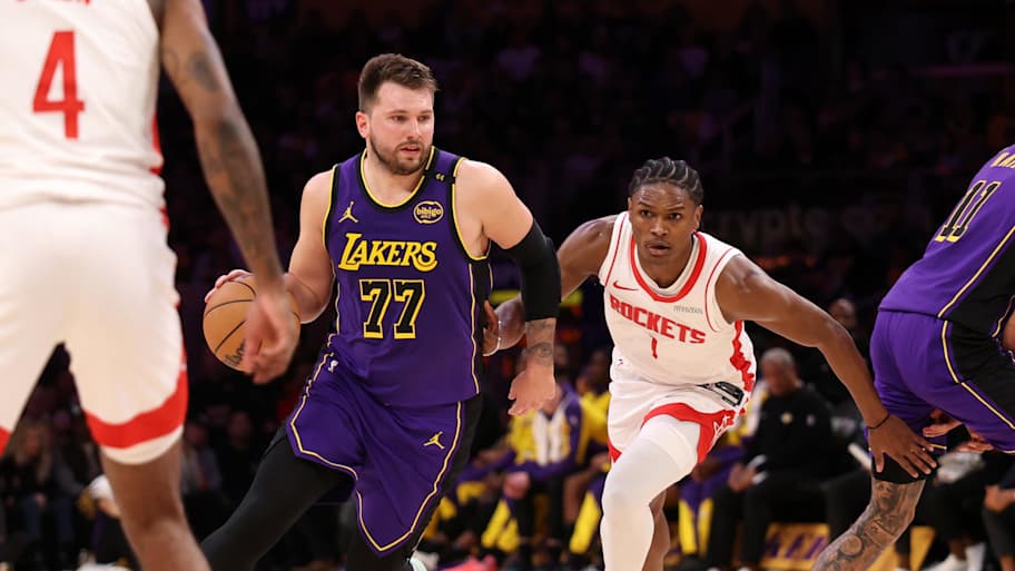 NBA World Reacts To Luka Doncic's Performance In Rockets-Lakers Game