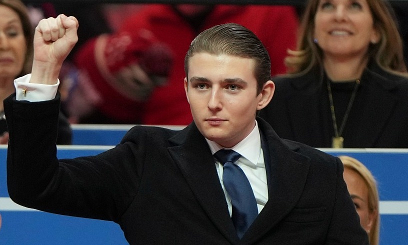 Donald Trump’s youngest son Barron Trump flashes nearly $50,000 Rolex ...