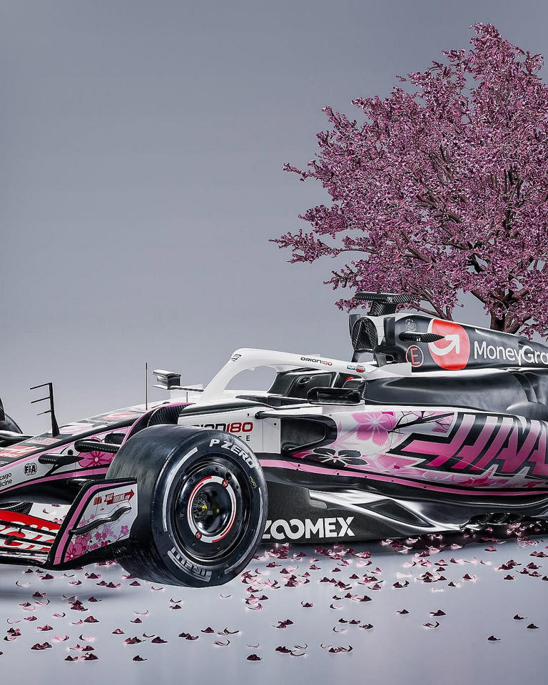 Haas Formula One team pays homage to the sakura blooms with a special ...