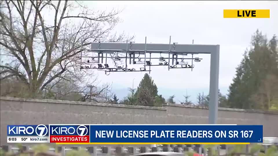 KIRO 7 Investigates: License plate readers going in on SR-167