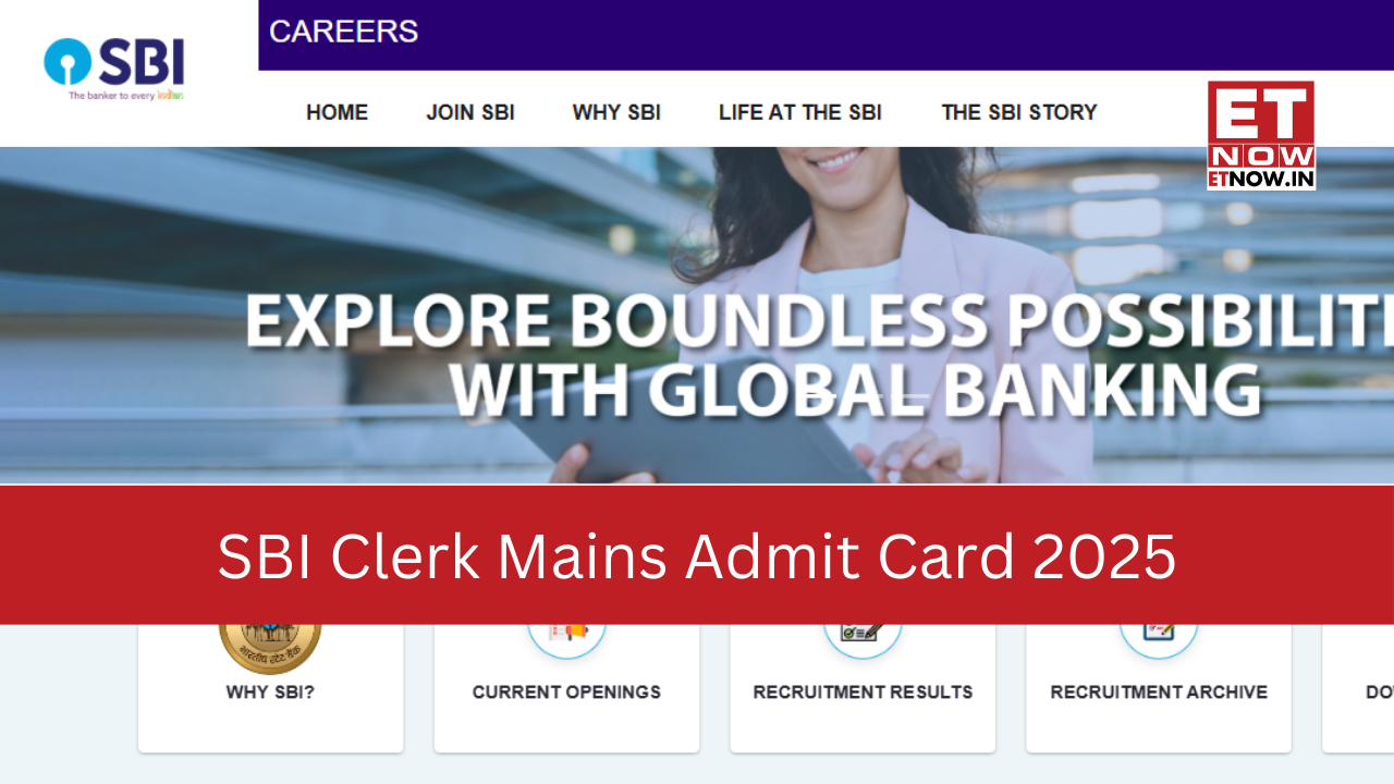 SBI login credentials for Clerk Mains admit card 2025 and link; How to ...