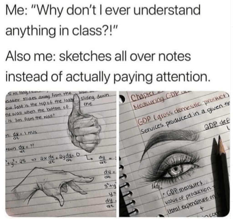 30 Funny And Relatable Drawing Memes That Really Illustrate The Struggle