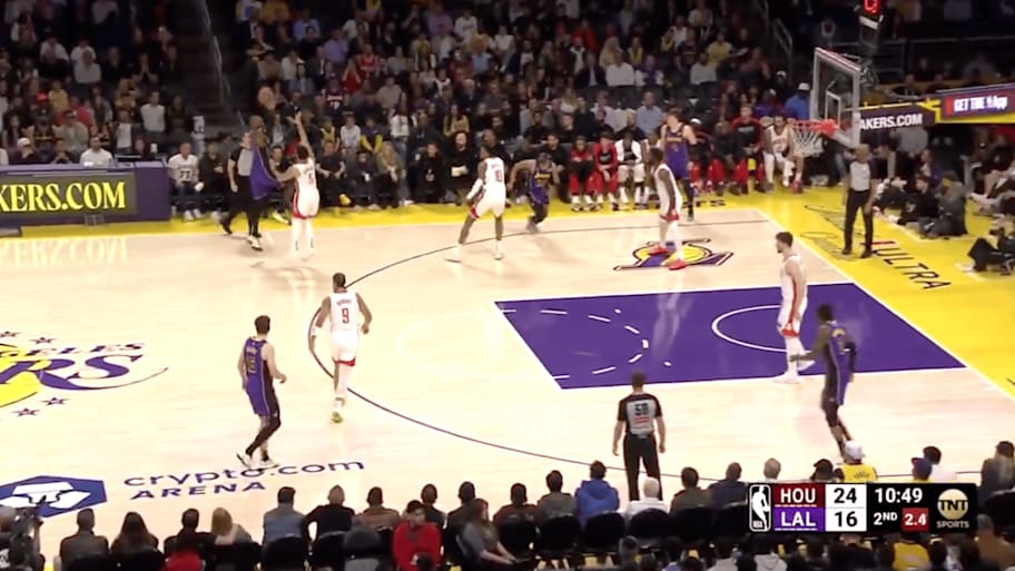 LeBron James Drilled Wild One-Legged Three-Pointer to Beat Shot Clock vs. Rockets