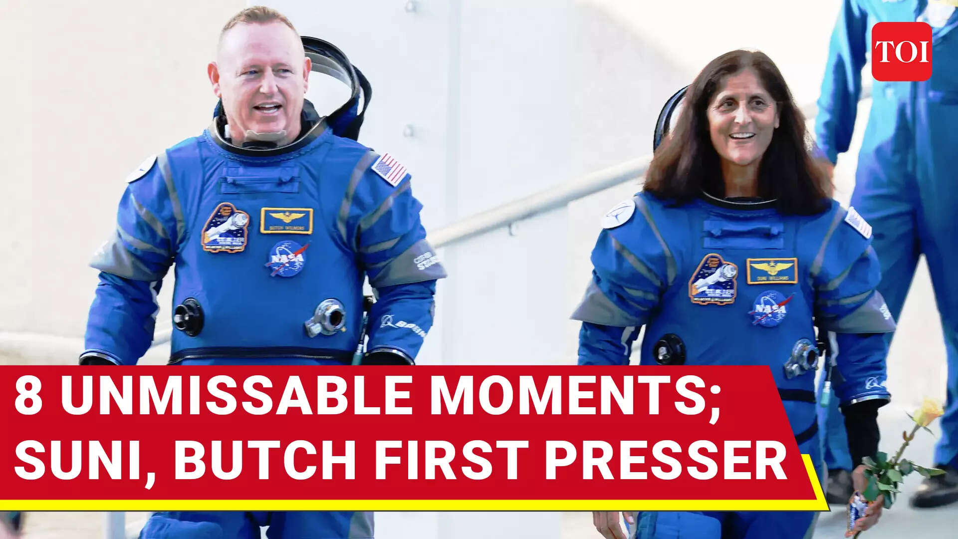 Suni Williams & Butch's First Epic Presser After Return To Earth; Watch ...