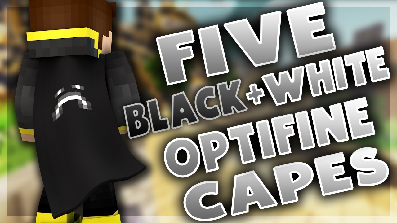 5 OptiFine Cape Designs – Cool OptiFine Capes – Black and White Capes