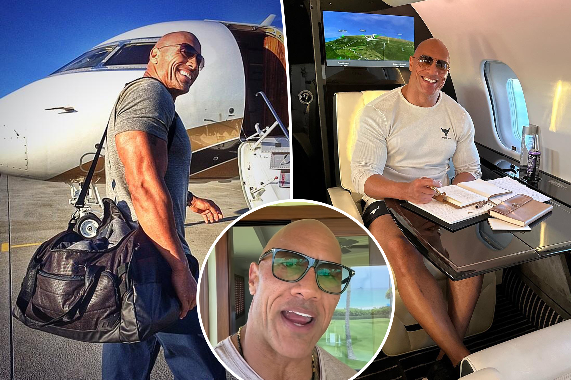 Dwayne Johnson’s $65M private jet suffers mid-air ‘mechanical issue’